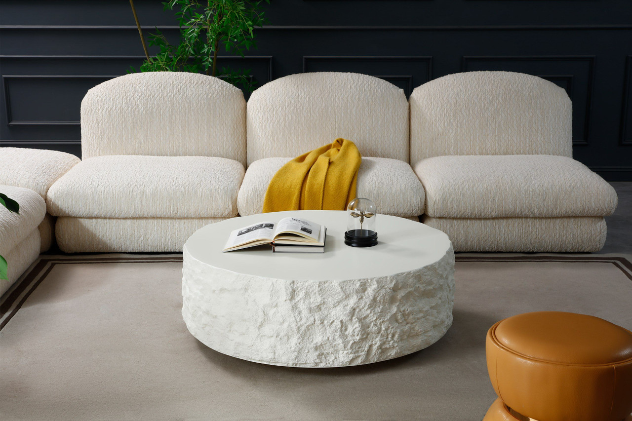Allie 39 Round Table-White - Designdistrict