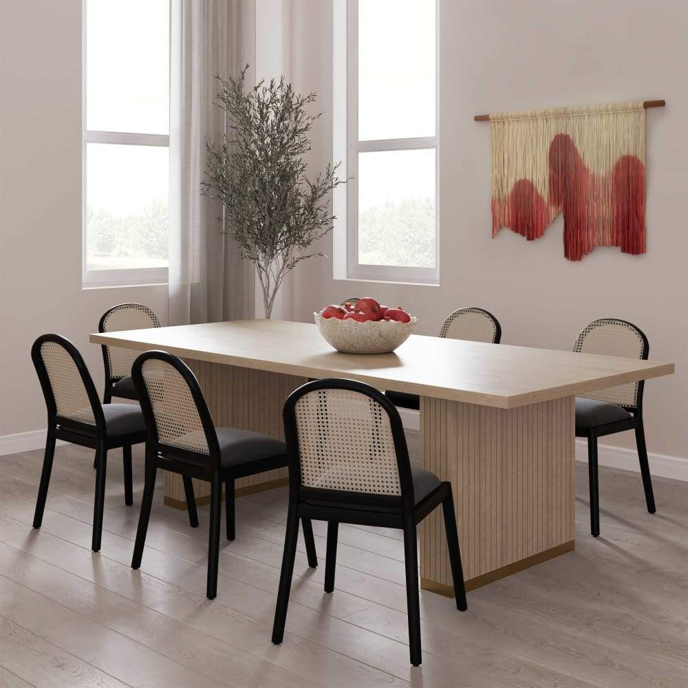 Chelsie Rectangular Oak Dining Table - Designdistrict