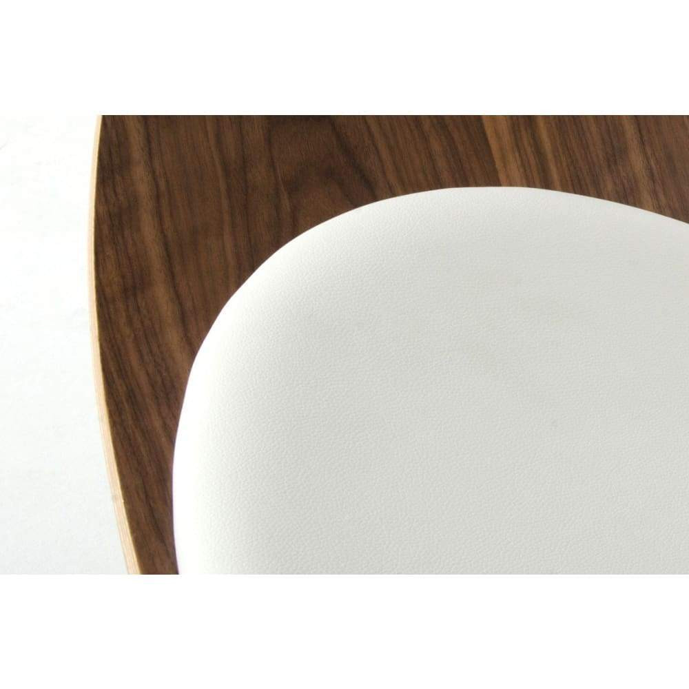 Wegner Shell Chair White and Walnut - Designdistrict
