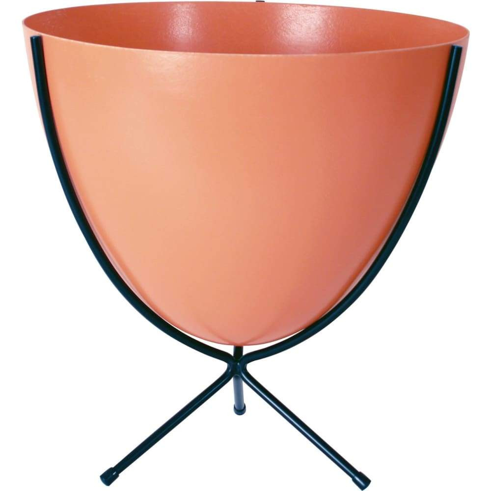 Mid Century Bullet Planter Brown - Designdistrict
