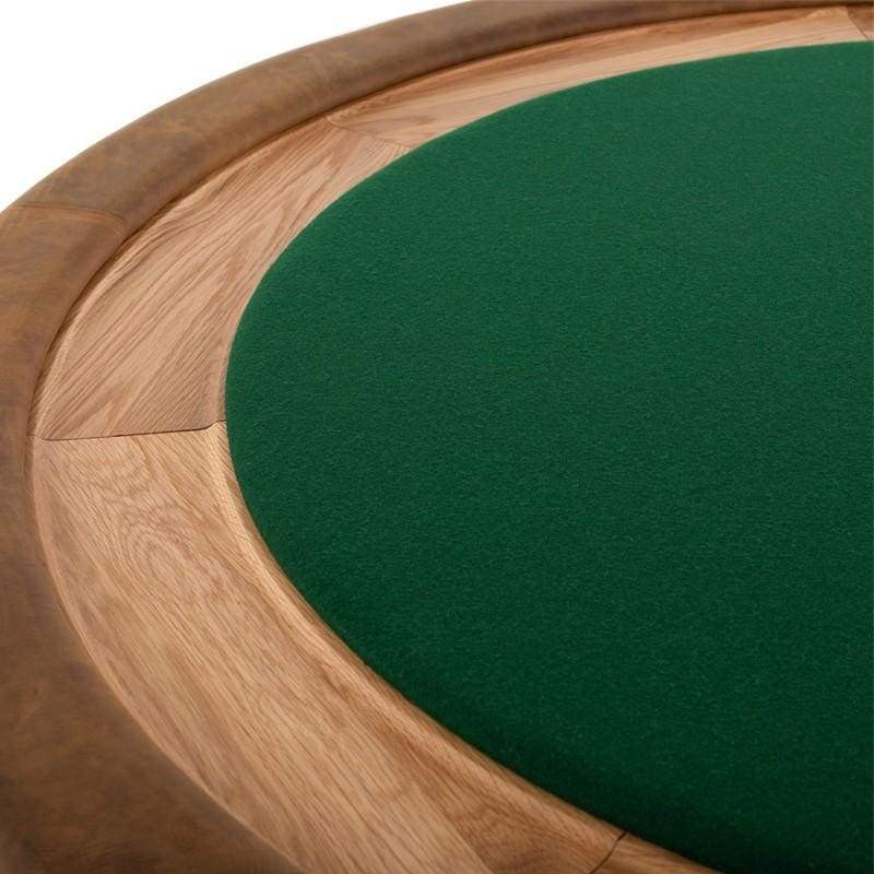 Poker Table Raw Oak - Designdistrict