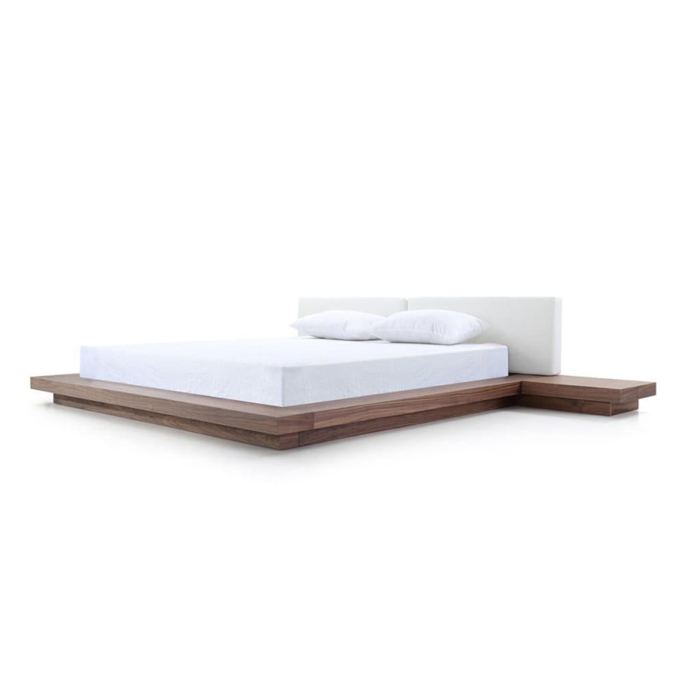 ModRest White & Grey Platform Bed Queen - Designdistrict