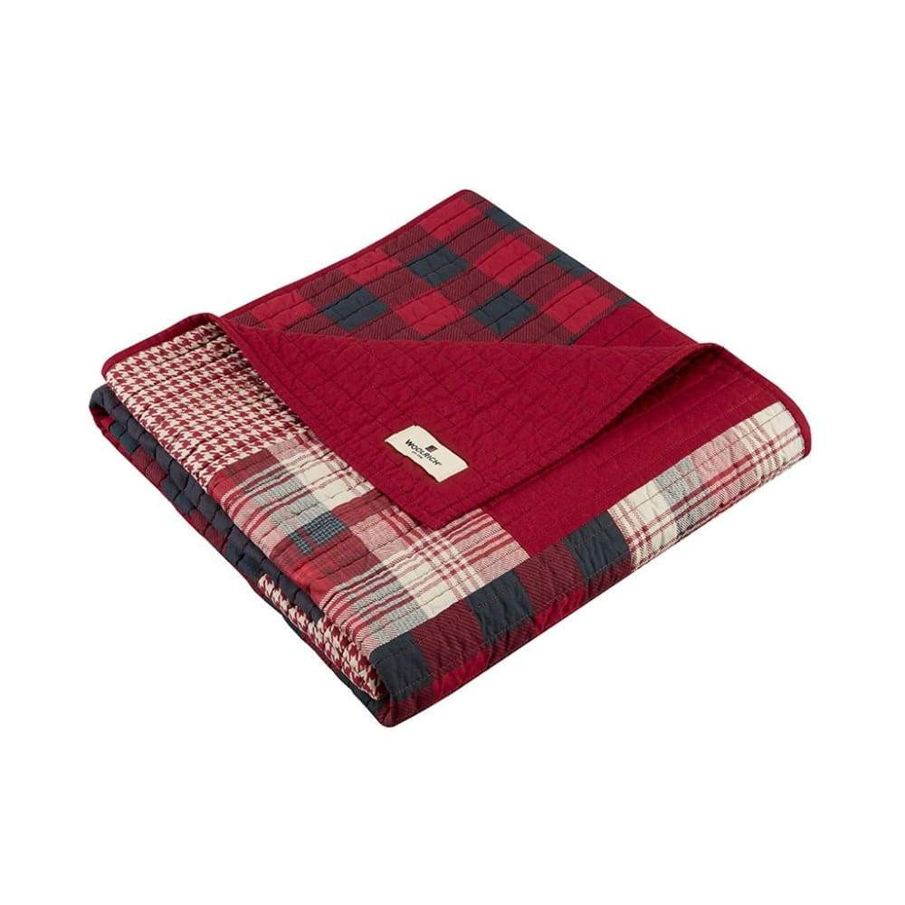 Tasha Quilted Throw Red - Designdistrict