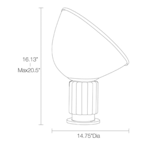 Taccia Table Lamp White - Designdistrict