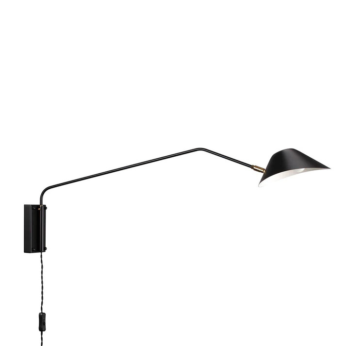 Muhla Long Arm Wall Lamp, Black