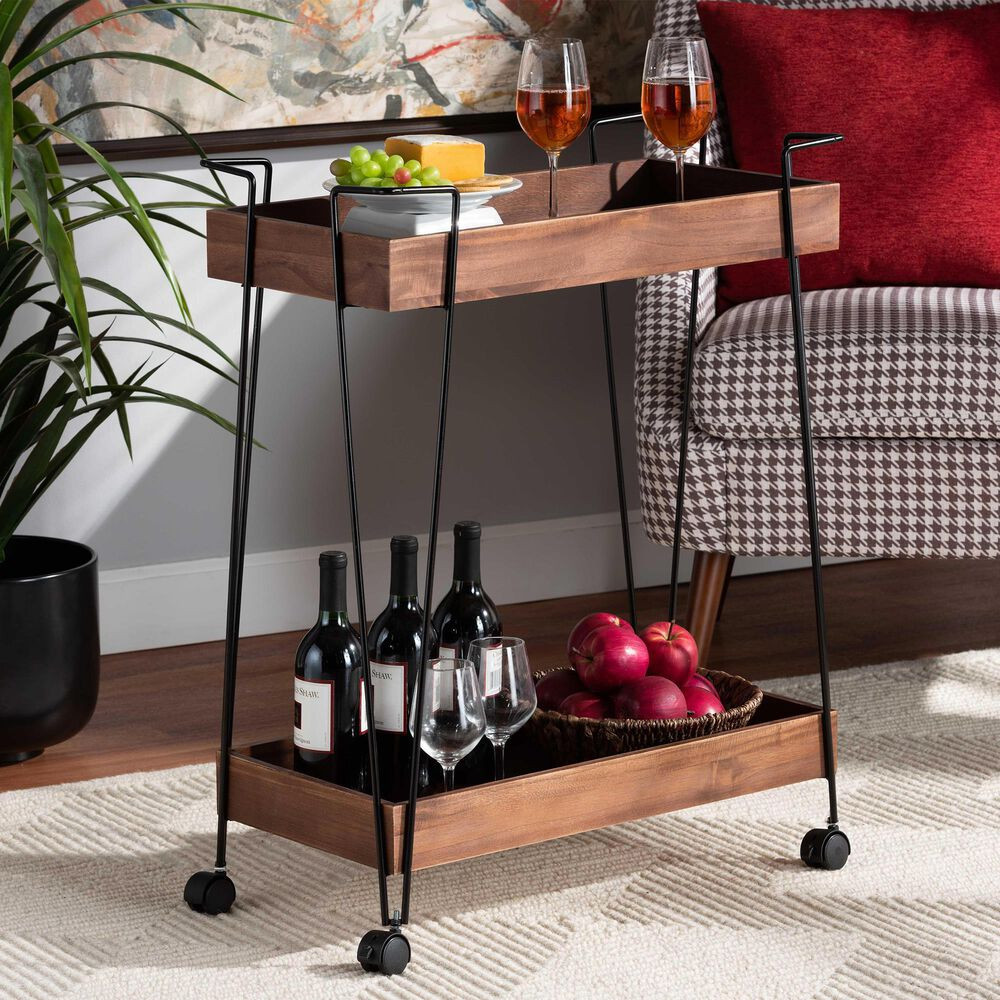 Deja Two Tier Bar Cart - Designdistrict
