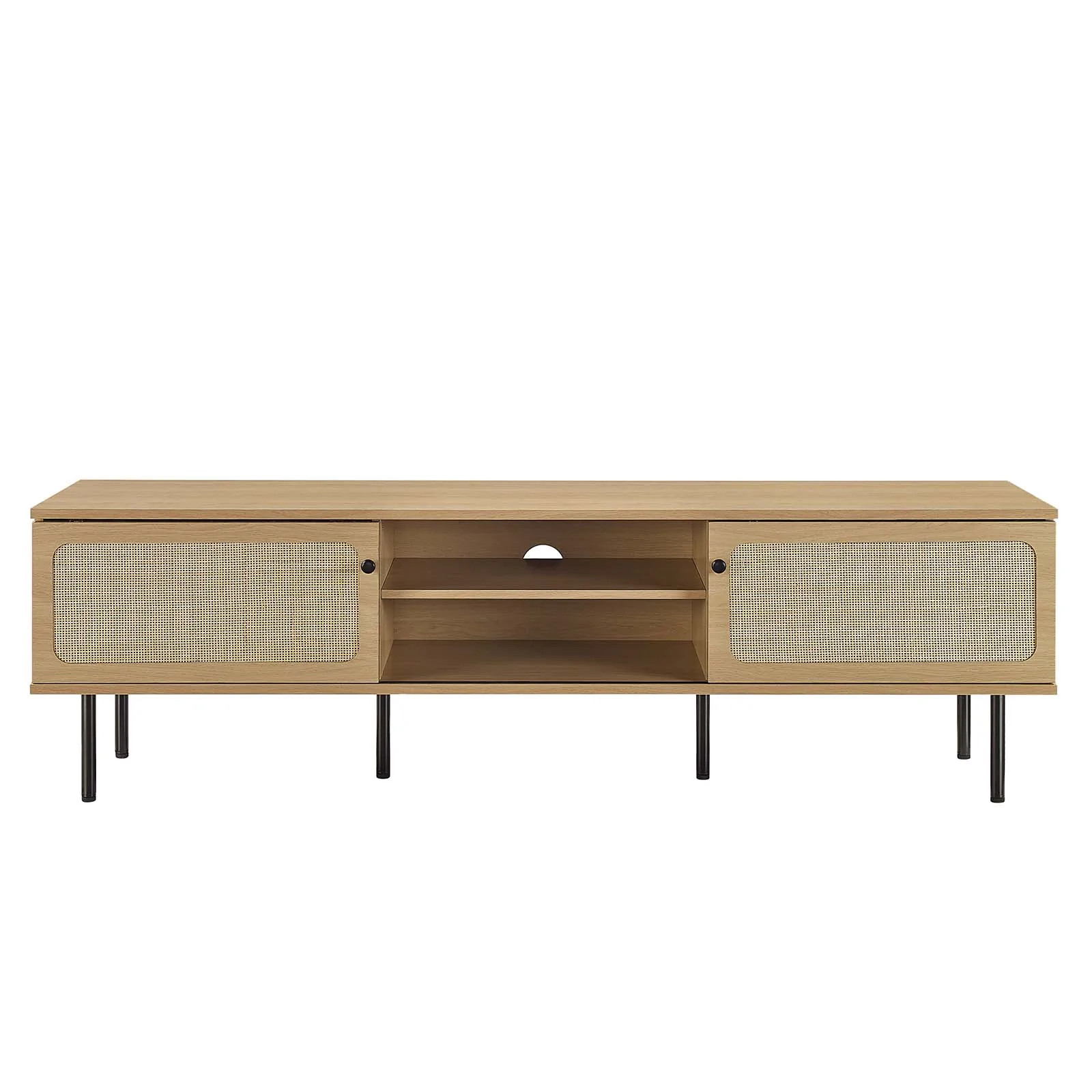 Score 71 TV Stand Walnut Gray - Designdistrict