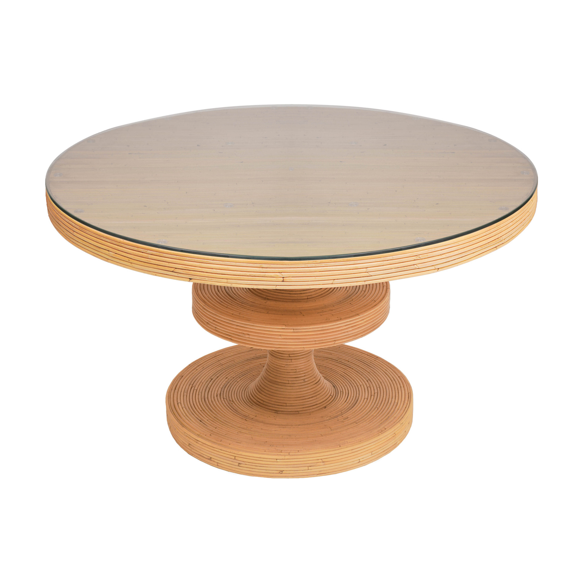 Castiglione Natural Rattan Round Dining Table