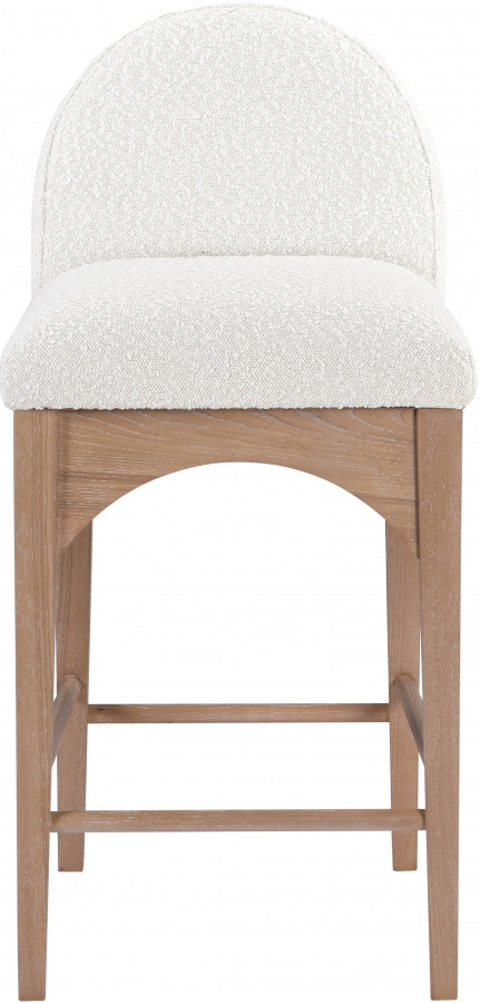Wembley Chenille Fabric Counter Stool, Natural