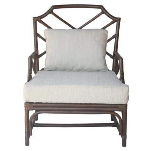 Karina Rattan Accent Arm Chair Canary Brown - Designdistrict
