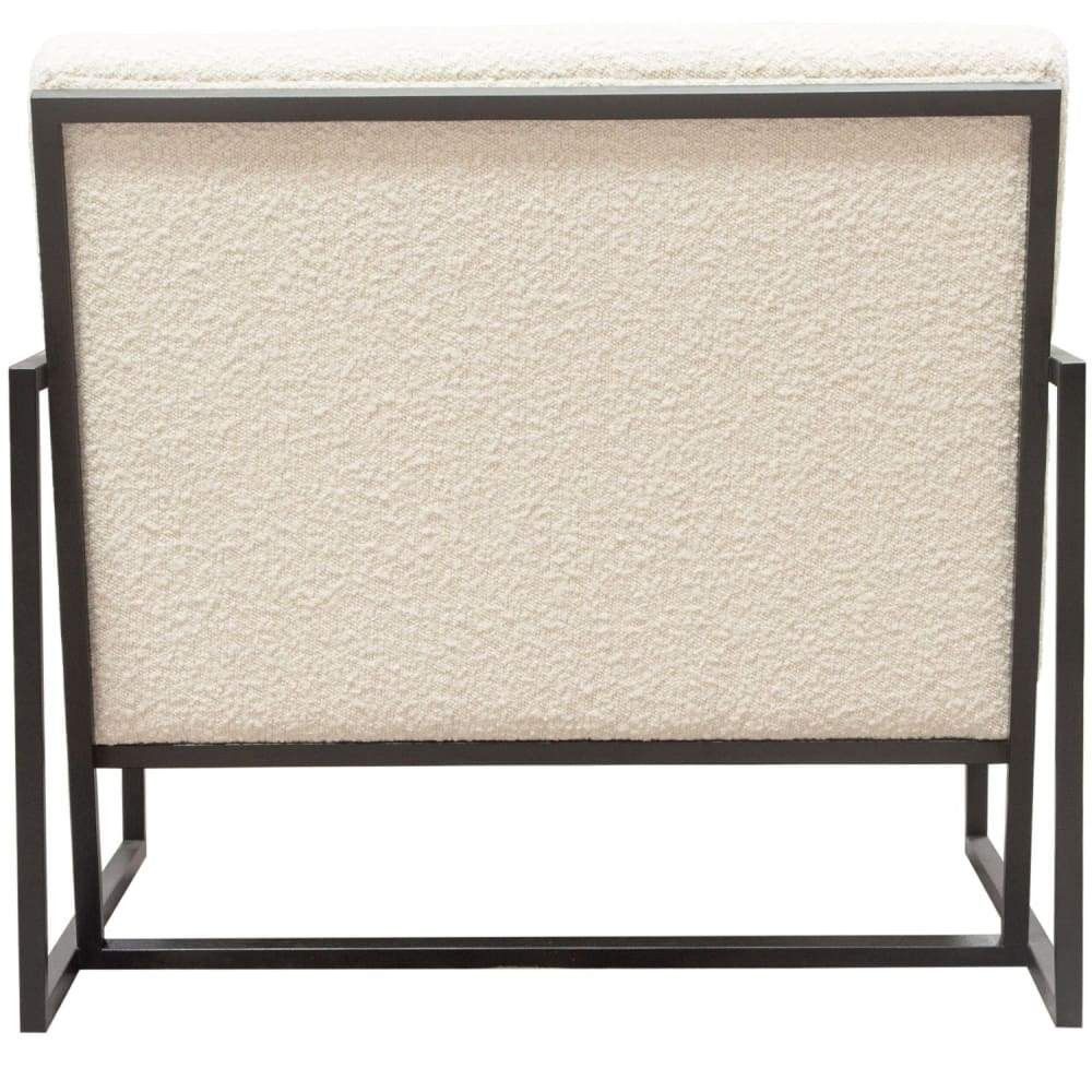 Lexington Accent Chair in Bone Boucle Textured Fabric