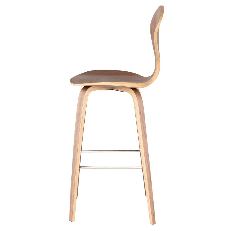 Cherner Premium Bar Stool in Walnut - Designdistrict