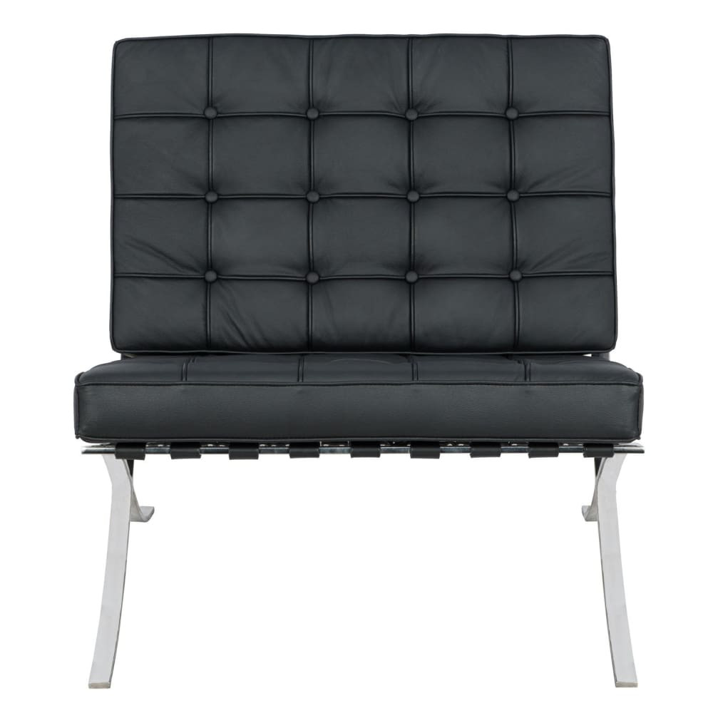Shell Chair Black Leather - Designdistrict