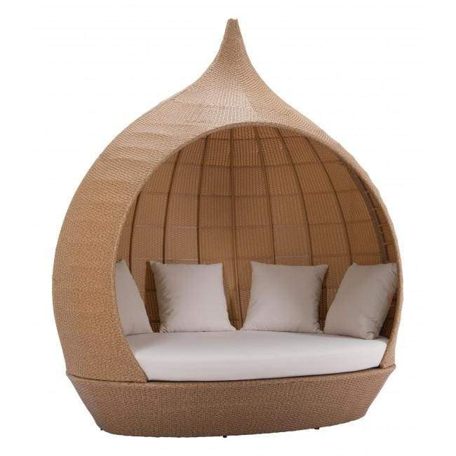 Martinique Beach Daybed Brown & Beige - Designdistrict