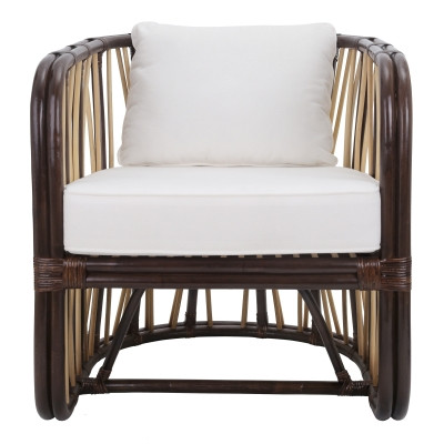 Shyla Rattan Accent Arm Chair, Natural