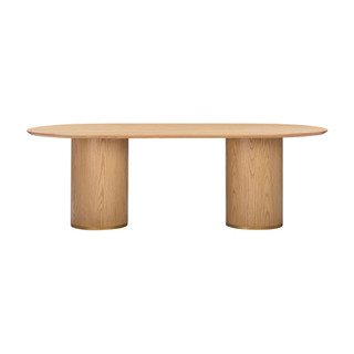 Adair Ehite Gloss and Natural Ash Dining Table