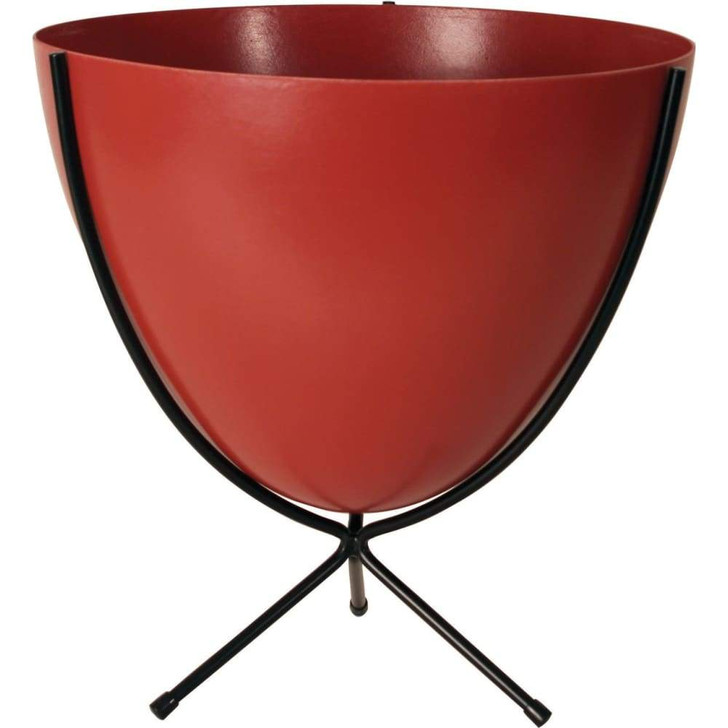 Mid Century Bullet Planter Red - Designdistrict