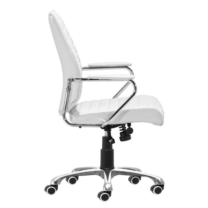 Interview Low Back Office Chair White - Designdistrict