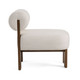 Rosa Modern Off White Fabric Accent Chair