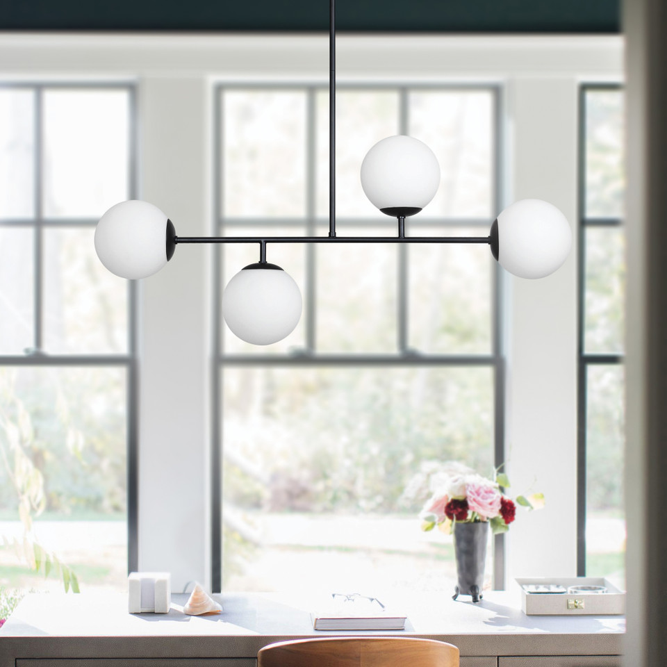 Talia Ceiling Light Fixture, Matte Black