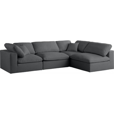 Portland Plush Velvet Standard Cloud Modular Down Filled