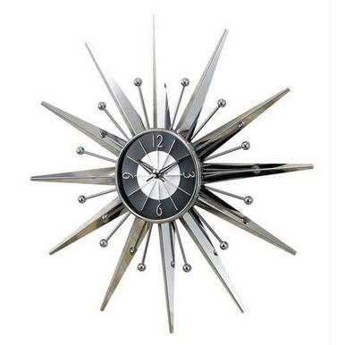Metal Sunray Clock - Designdistrict