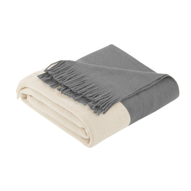 Stockholm Faux Cashmere Throw, Grey