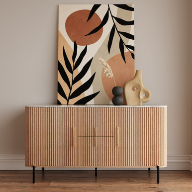 Camden White Marble & Mango Buffet