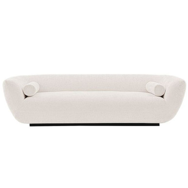 Ursula Boucle Sofa with Pillows, Cream