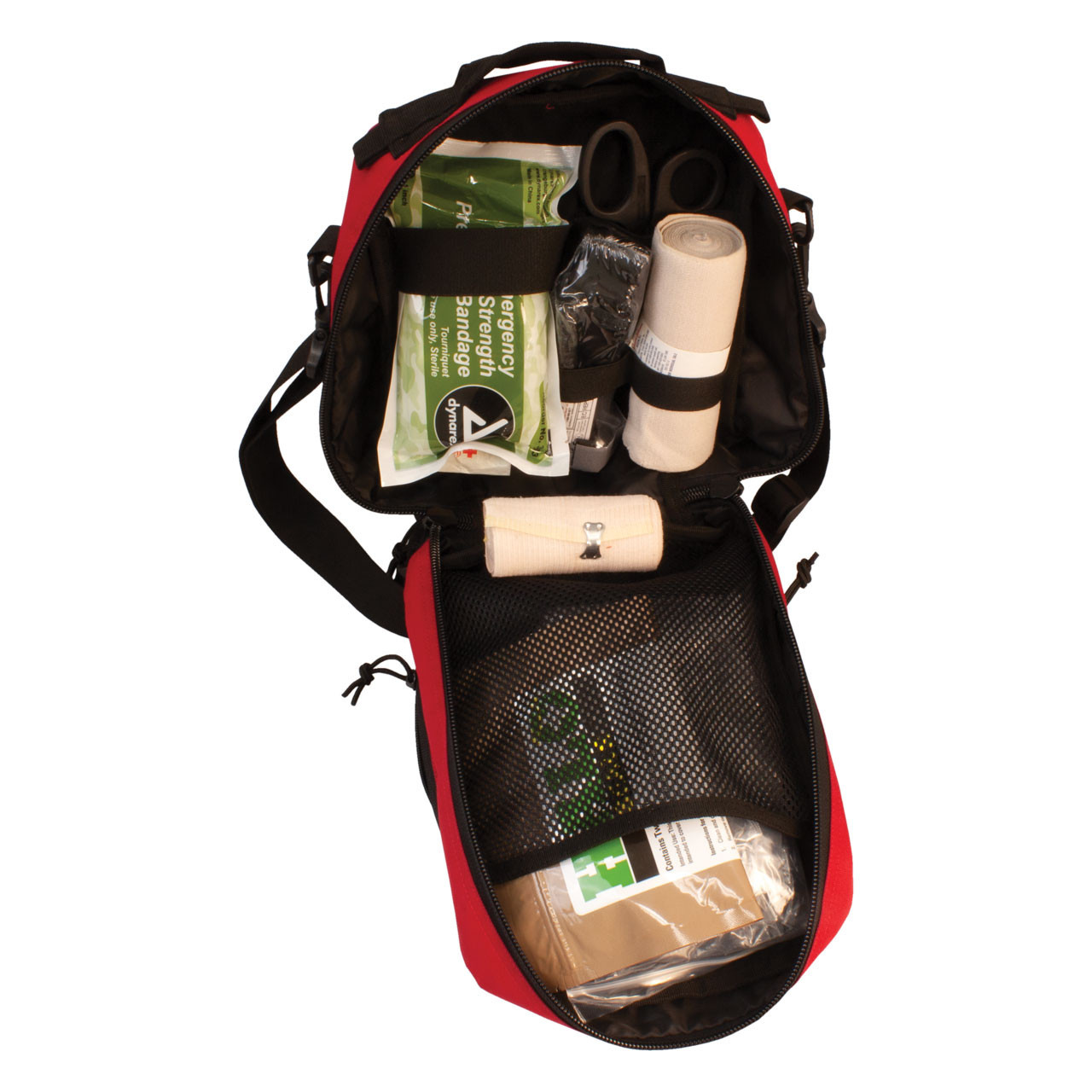 Red First Aid Blow Out Bag for Emergencies