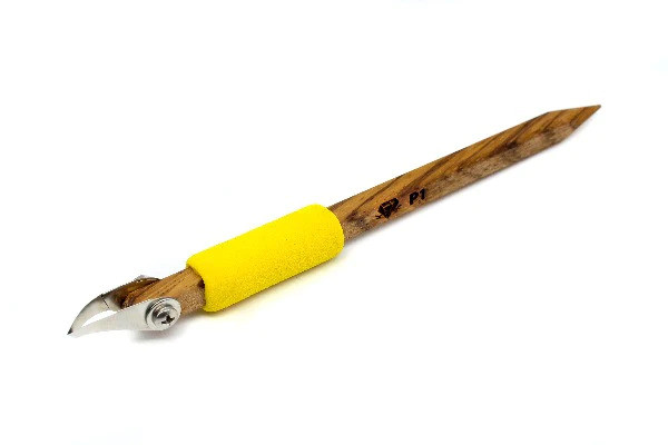 P1 Curved V Tip Carving Tool - Stone Leaf Pottery