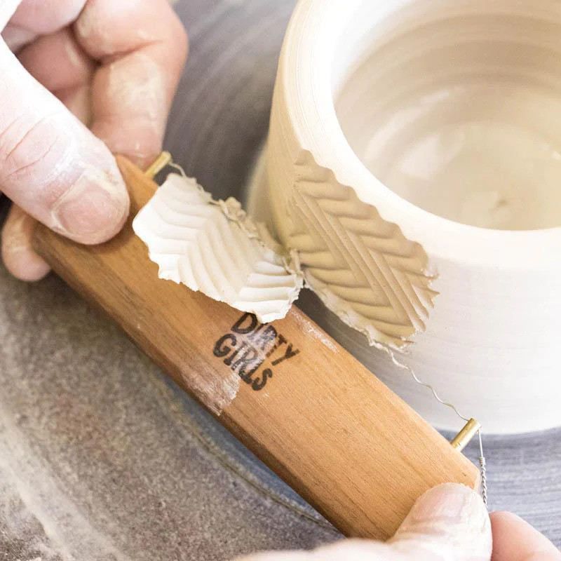 Handy Facet Tool - Wiggle - Stone Leaf Pottery