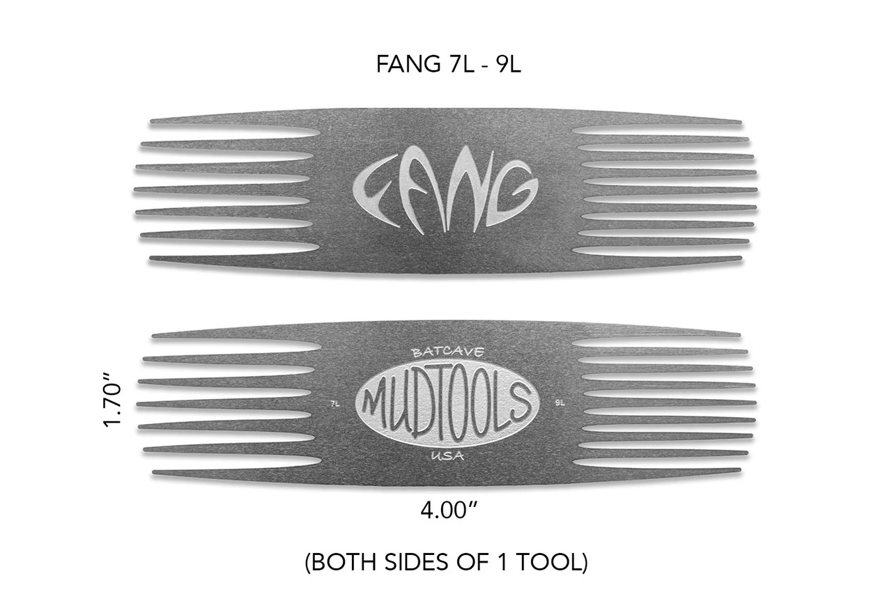 FANG Large Stainless Steel Scoring Tools - Stone Leaf Pottery