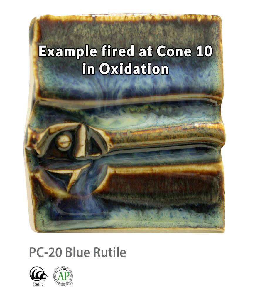 PC-20 Blue Rutile - Stone Leaf Pottery