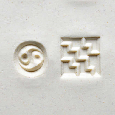 SSS-012 Small Square Stamp - Stone Leaf Pottery