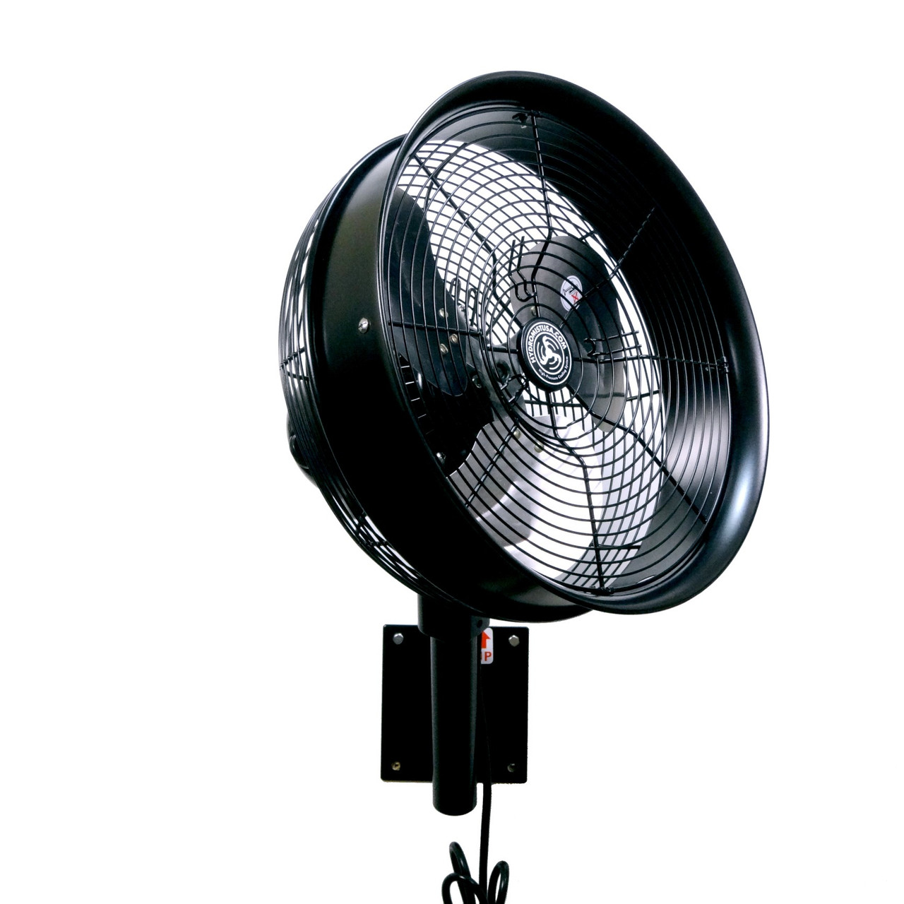 14" Blk Shrouded Oscillating Outdoor Indoor Pedestal Fan-3 Speeds