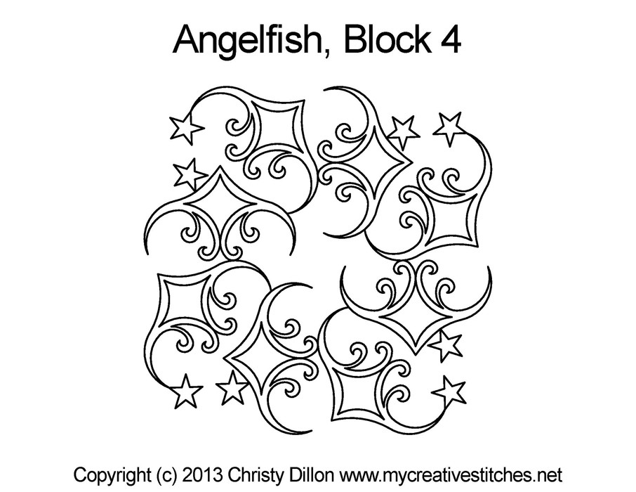Angelfish Triangle - My Creative Stitches