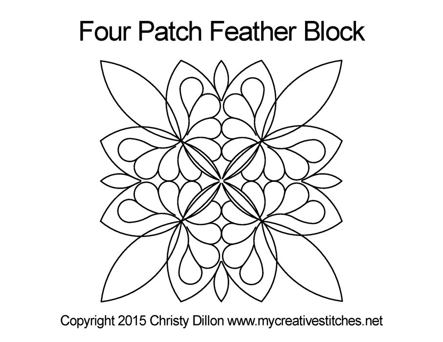Square Feather Edge-to-Edge - My Creative Stitches