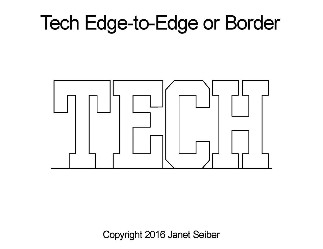 TECH Edge-to-Edge / Border by Janet Seiber For Sale