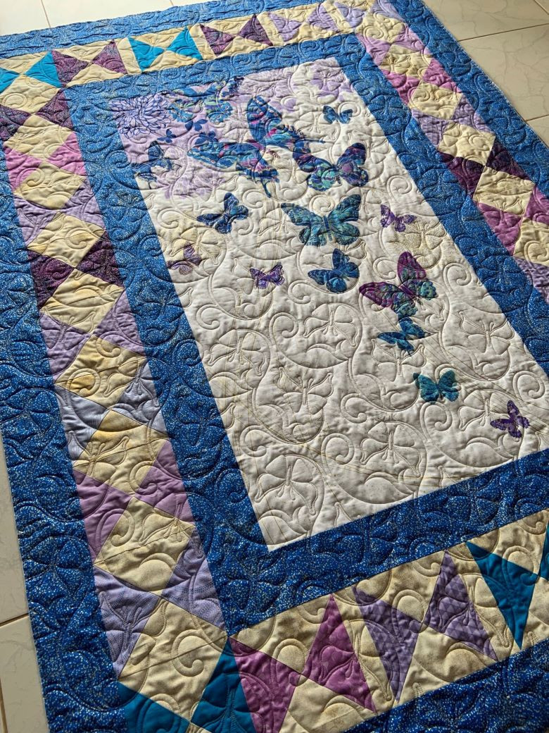 Computerized Quilting Pattern Butterfly Dance Edge-to-Edge