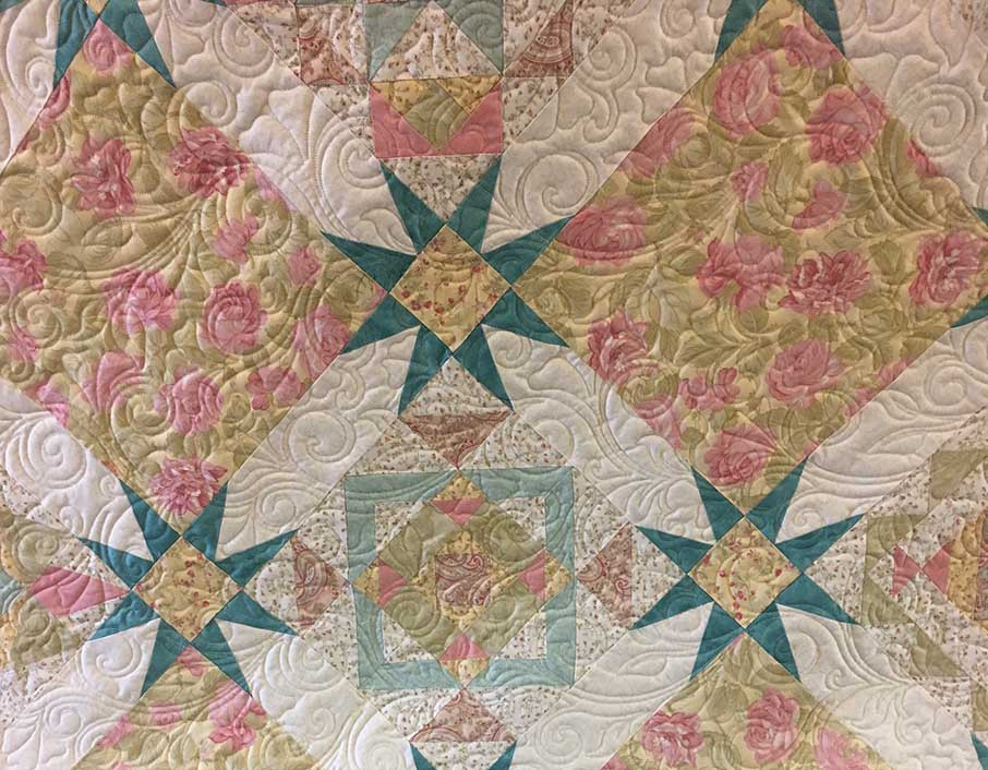 Computerized Quilting Pattern Cherokee Rose Edge-to-Edge