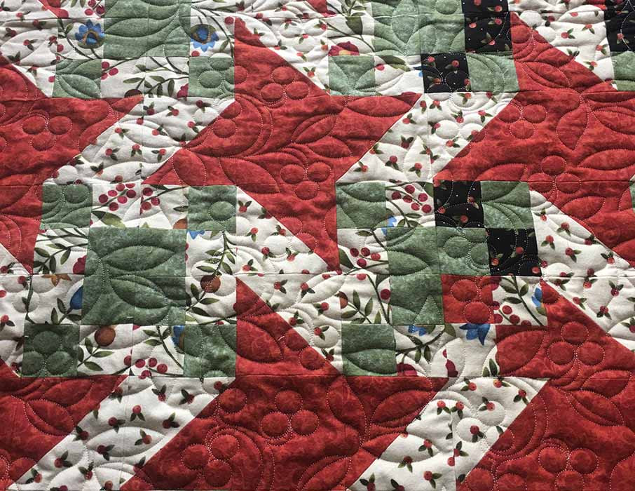 Computerized Quilting Pattern Garland Edge-to-Edge