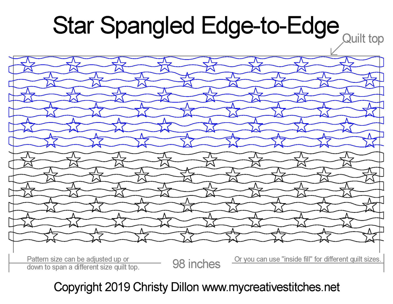 Star Swirl Edge-to-Edge 1 - My Creative Stitches