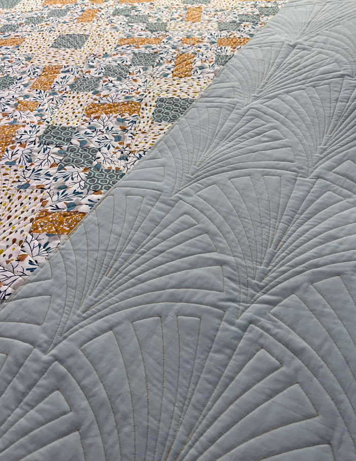 Computerized Quilting Pattern Clam Shell Edge-to-Edge