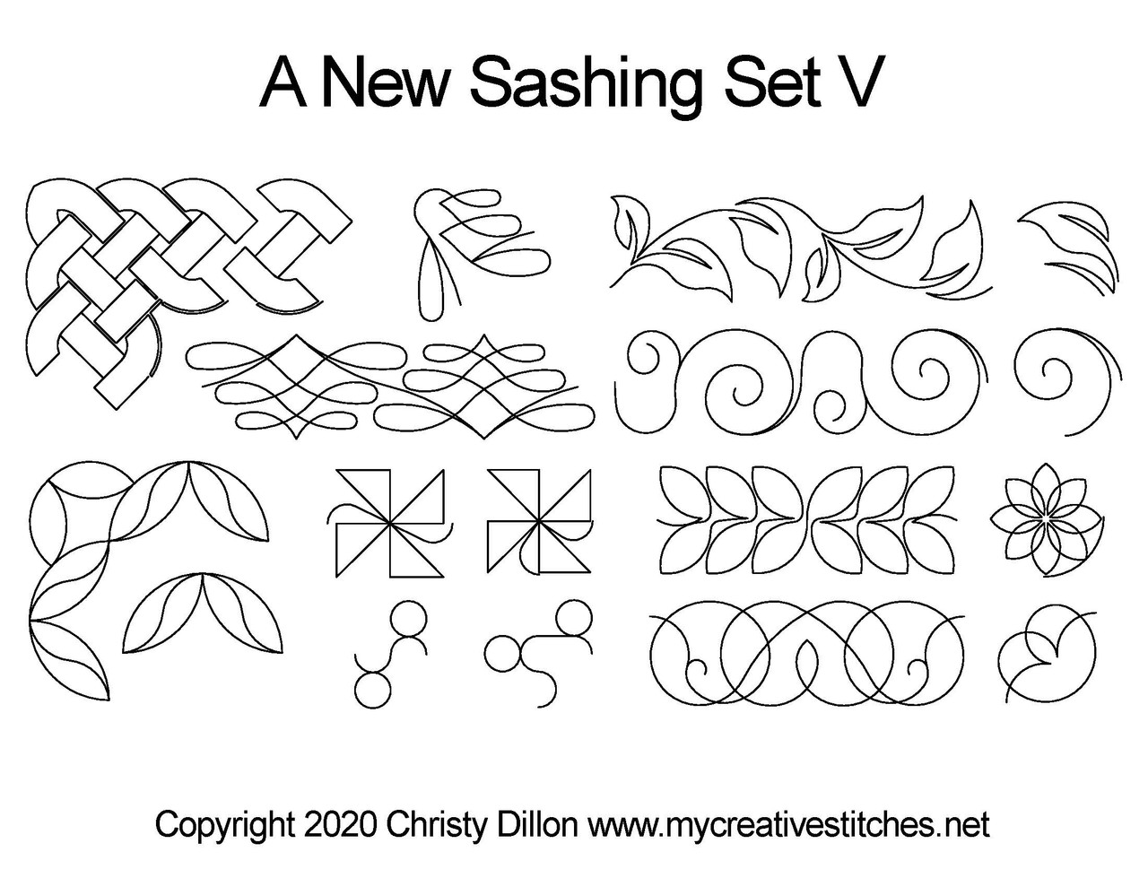 Computerized Quilting Patterns A New Sashing Set III