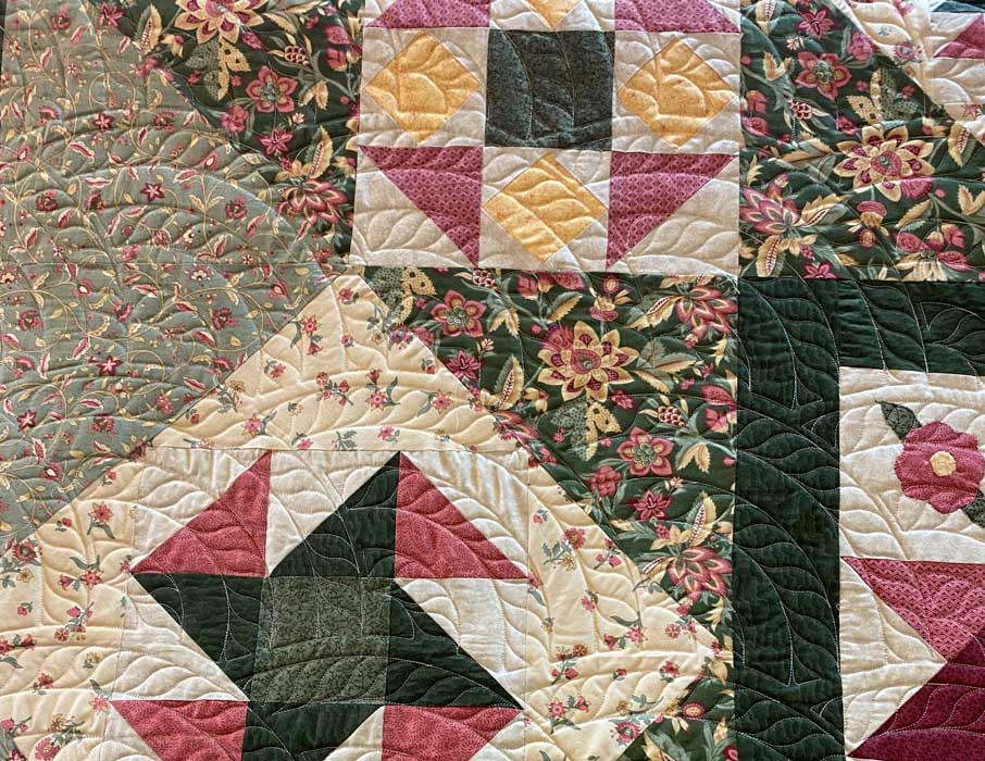 Computerized Quilting Pattern Baptist Fan Twist Edge-to-Edge