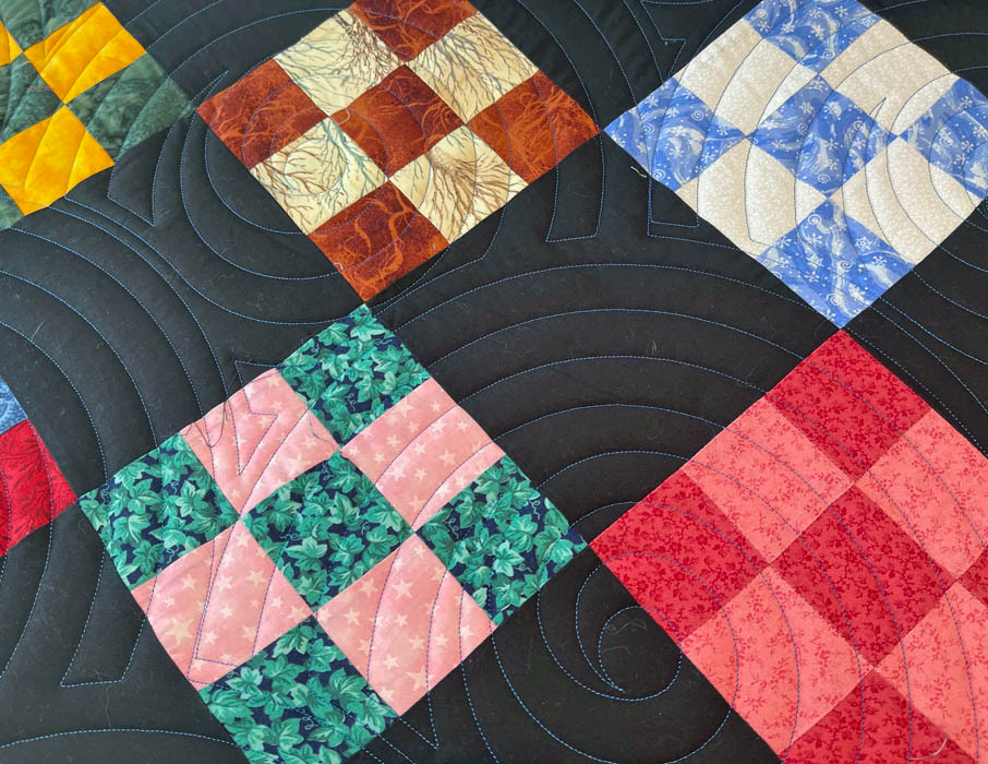 Computerized Quilting Pattern Hypnosis Edge-to-Edge Large