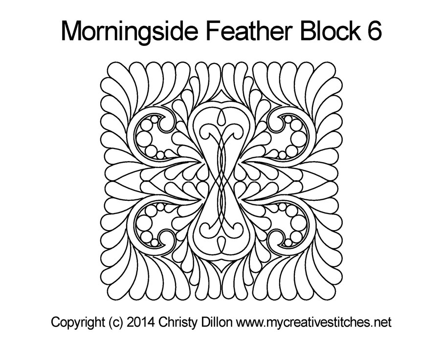 Morningside Feather, Block 2 - My Creative Stitches