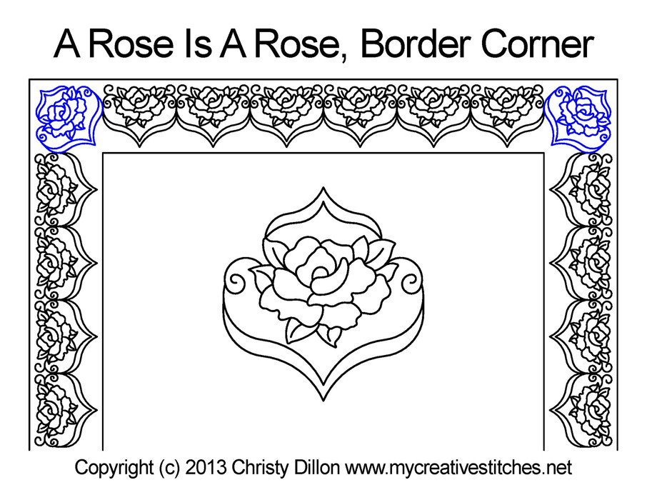 A Rose Is A Rose Corner - My Creative Stitches