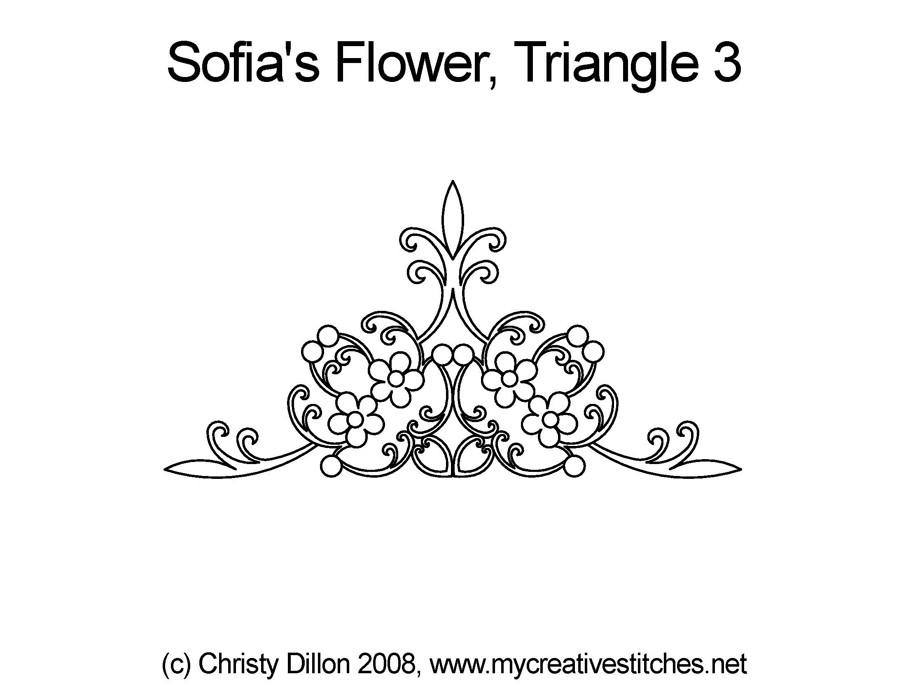 Sofia's Flower Triangle 3 - My Creative Stitches
